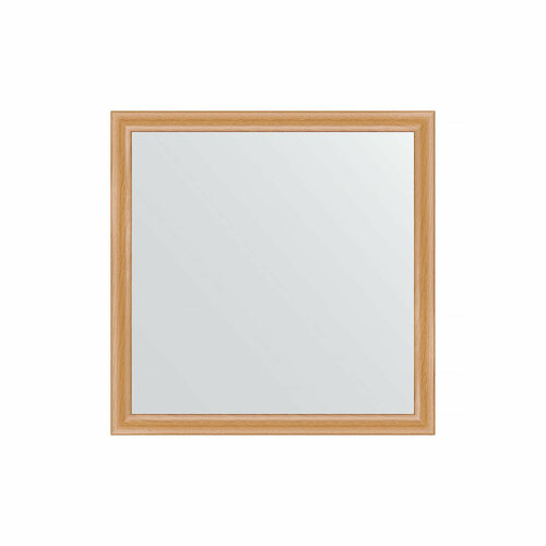Зеркало настенное EVOFORM в багетной раме клён, 60х60 см, для гостиной, прихожей, кабинета, спальни и ванной комнаты, BY 0612