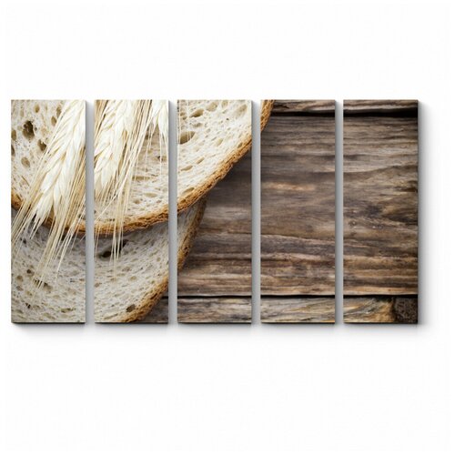 Модульная картина Ломтики горячего хлеба 110x66
