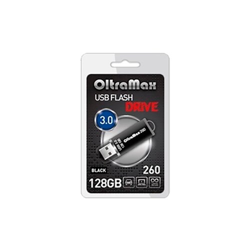 Флешка OltraMax 260 128 ГБ, черный