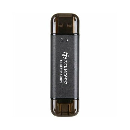 Устройство USB 3.2 Flash Drive 2048Gb Transcend TS2TESD310C External SSD ESD310C Type C/A, USB 10Gbps 3.2 Gen2, Black
