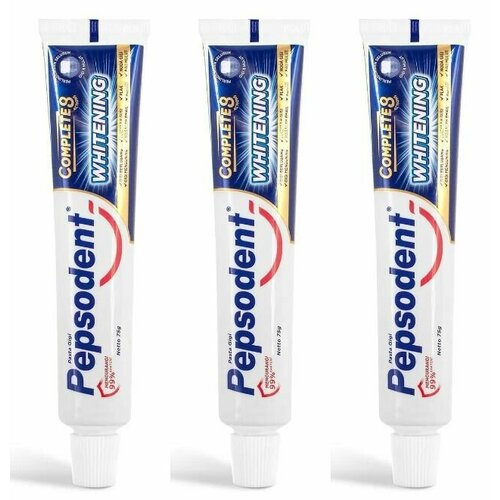 Pepsodent Зубная паста Complite 8 Whitening, отбеливающая, 190 г, 3 шт