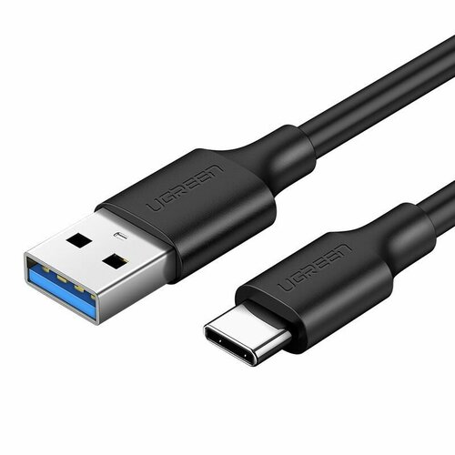 Кабель UGREEN US184 (20881) USB 3.0 A Male to Type C Male Cable Nickel Plating 0.5m - Black