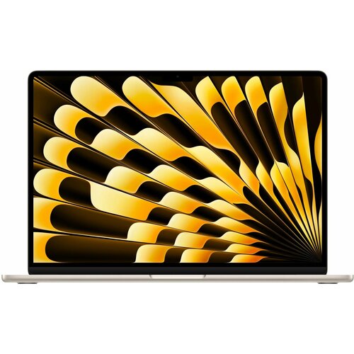 Apple Ноутбук Apple MacBook Air 13 2024 (M3 8-Core, GPU 8-Core, 8GB, 256GB) (8 ГБ, 256 ГБ, MRXT3, Сияющая звезда)