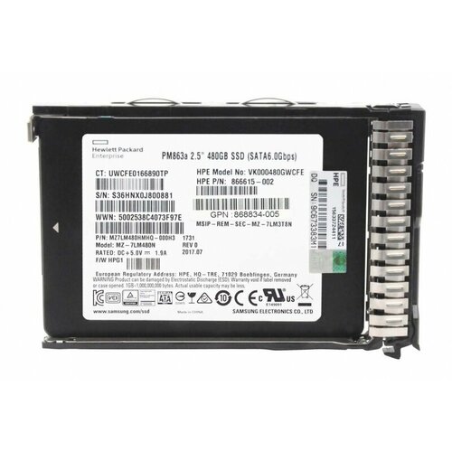 Жесткий диск HP 866615-002 480Gb SATAIII 2,5" SSD