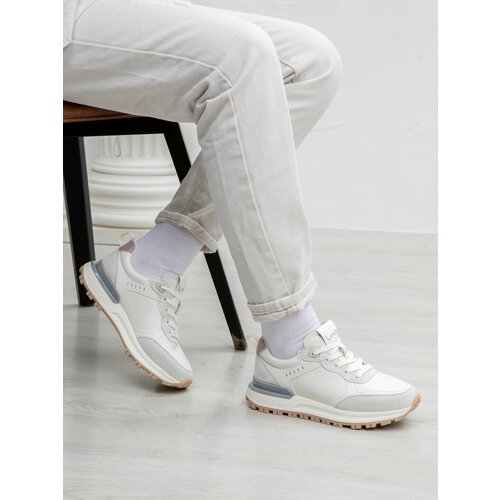 Кроссовки Lonza footwear, полнота 6, размер 39, белый, бежевый