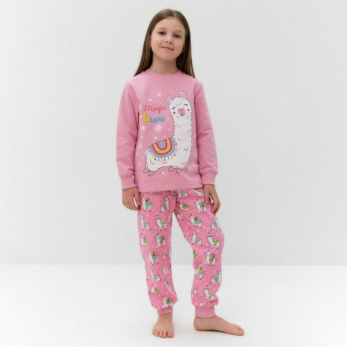 Пижама  Luneva, размер Пижама для девочки, цвет розовый, рост 98 см, розовый