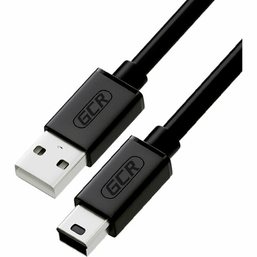 GCR Кабель 0.75m USB 2.0, AM/mini 5P, черный, 28/28 AWG, экран, армированный, морозостойкий, GCR-UM2M5P-BB2S-0.75m Greenconnect GCR-UM2M5P-BB2S-0.75m