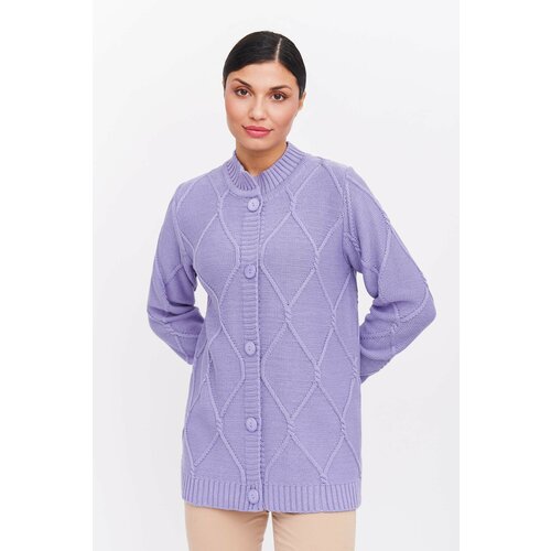 Пиджак Злата, размер 58, фиолетовый