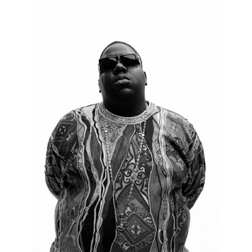 Плакат, постер на бумаге The Notorious B. I. G/Бигги/музыкальные/поп исполнитель/артист/поп-звезда/группа. Размер 60 на 84 см