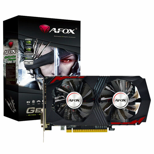 Видеокарта Afox NVIDIA GeForce GTX750Ti 2GB DDR5 128-bit DVI HDMI VGA ATX 2FAN RTL