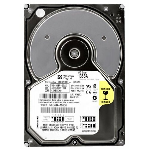 Жесткий диск Western Digital WD136BA 13Gb 7200 IDE 3.5" HDD