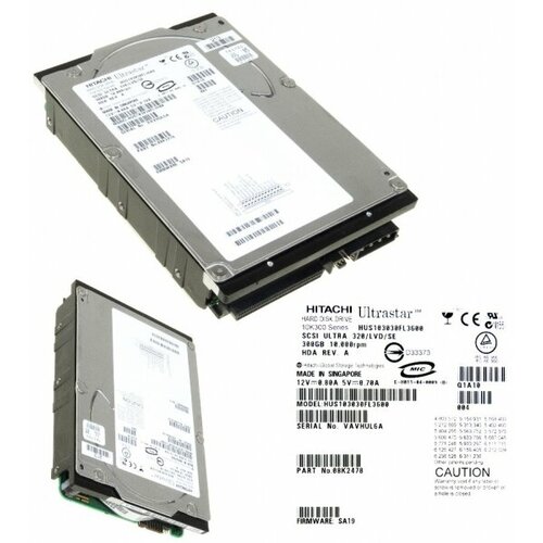 Жесткий диск Hitachi 08K2478 300Gb U320SCSI 3.5" HDD