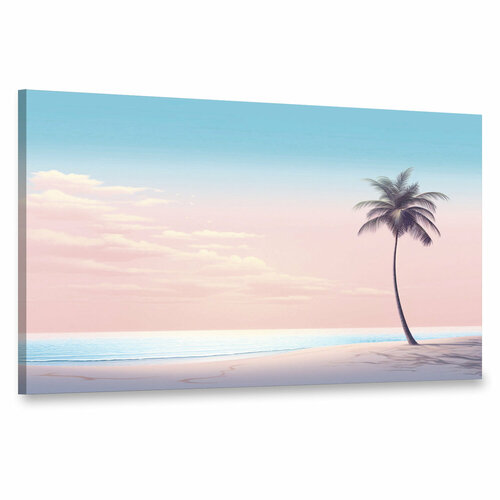 Интерьерная картина 100х60 "минимализм пальма"