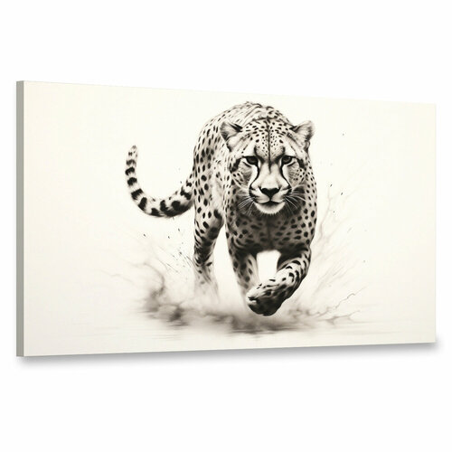 Интерьерная картина 100х60 "Изящество животных на полотне"