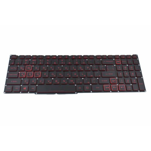 Клавиатура для Acer Nitro 5 AN515-57-51GK ноутбука с красной подсветкой