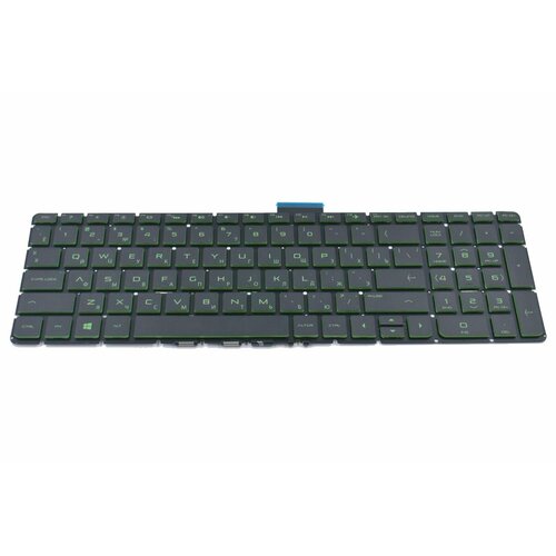 Клавиатура для HP Pavilion 15-bc428ur ноутбука с зеленой подсветкой