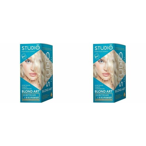 Осветлитель для волос, Studio Professional Essem Hair, до 10 уровней осветления, 2 шт