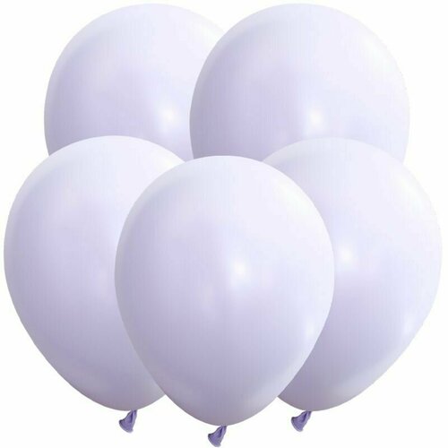 Набор воздушных шаров Сиреневый Макаронс, Пастель / Lavender Macarons, 12 дюймов (30 см), 100 штук, Веселуха