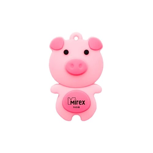 Флешка Mirex PIG 16 ГБ, 1 шт., розовый