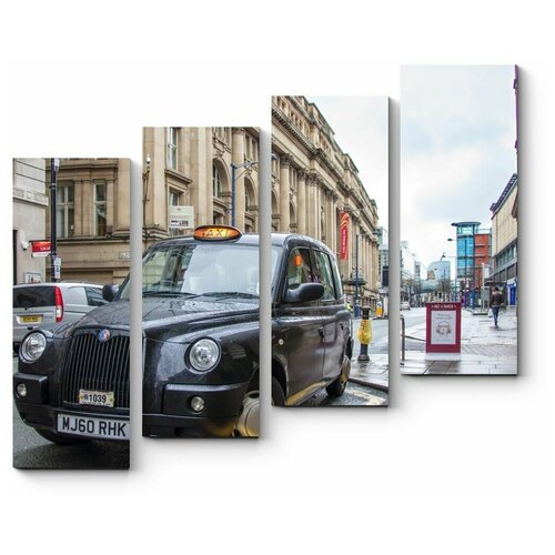 Модульная картина Такси Манчестера, Великобритания 80x69