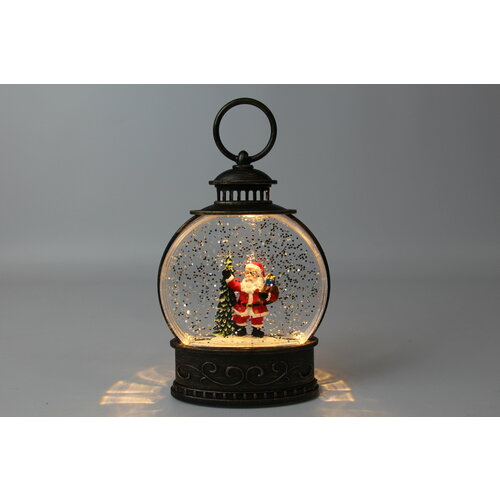 "Новогодний" фонарь ZF-093- "Дед Мороз с подарками", подсветка, LED, 3*G13 (в комплекте), 13*9*4 см