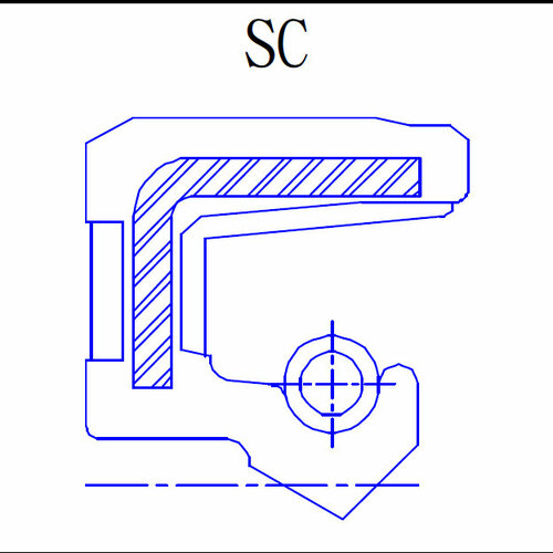Сальник для стиральной машины (манжета арм.) 11x22x7 SC NBR-70