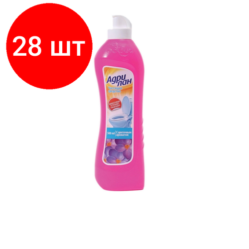 Комплект 28 штук, Средство для сантехники Адрилан 0.5 л (цветочный/фруктовый)_СПб