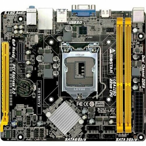 Материнская плата BIOSTAR H81MHV3 2.0 (LGA1150)