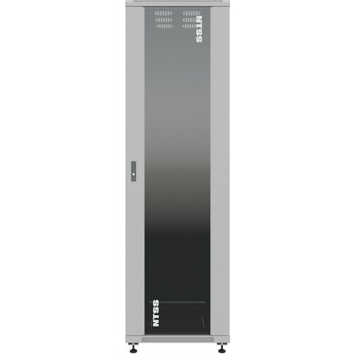 Шкаф серверный NTSS Премиум (NTSS-R42U60100GS) напольный 42U 600x1000мм пер. дв. стекл металл 900кг серый IP20 сталь