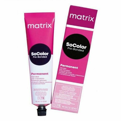 Matrix SOCOLOR Pre-Bonded - Матрикс соколор Стойкая краска для волос, 90 мл - Соколор Пре Бондед 5RR+ Светлый шатен глубокий красный+