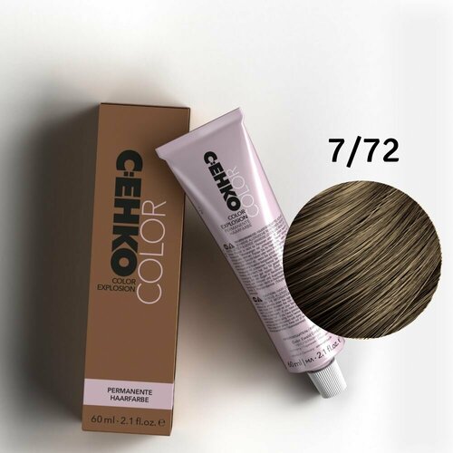 Крем-краска для волос C: EHKO Color Explosion, 7/72 Средний блондин коричнево-пепельный