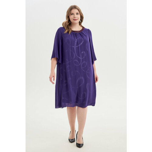 Платье Olsi, размер 66, фиолетовый