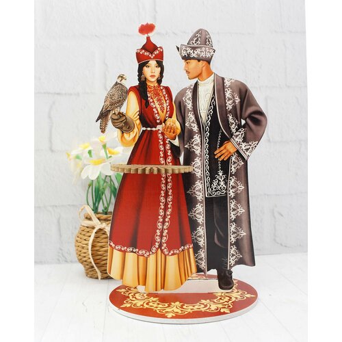 Салфетница деревянная казахский сувенир