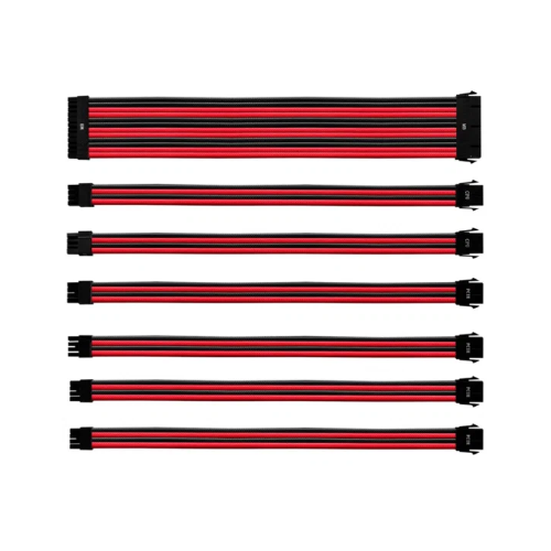 Кабели-удлинители для БП Cooler Master Extension Cable Kit PVC Red/Black CMA-NEST16RDBK1-GL