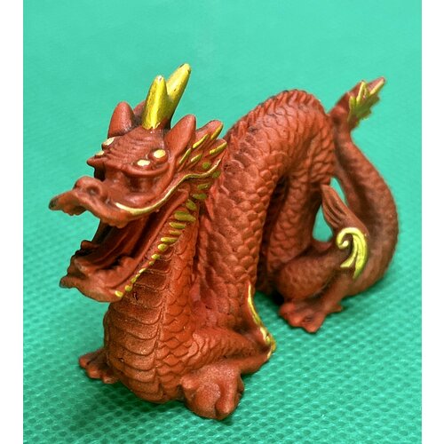 Миниатюра "Китайский дракон" Красный цвет 60х40 мм.