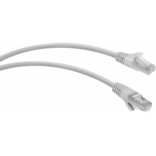 Патч-корд WRline WR-PC-RJ45-FTP-5E-0.3-GY FUTP общий экран RJ-45 вил.-вилка RJ-45 кат.5E 0.3м серый