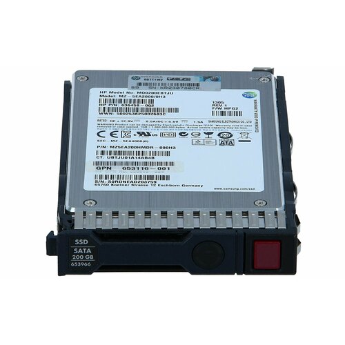 Жесткий диск HP 200GB 3G SATA MLC SFF 2.5in SC 636619-004