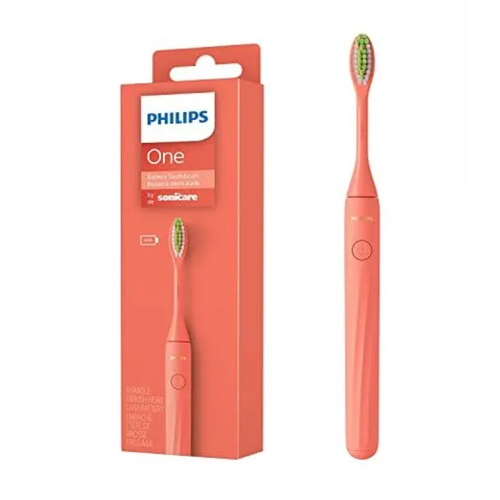 Электрическая зубная щетка Philips One Sonicare, цвет розовый/красный