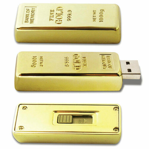 Набор Флешка USB-накопитель в виде слитка золота 4 Гб, 30 штук