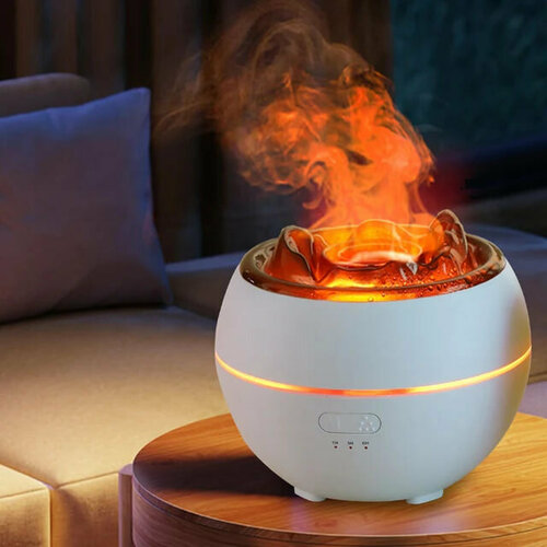 Ультразвуковой увлажнитель воздуха Flame Volcano, USB аромадиффузор, распылитель эфирных масел, освежитель для дома и офиса
