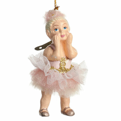 Goodwill Елочная игрушка Балерина из Музыкальной Шкатулки 5 см розовая, подвеска B 90365