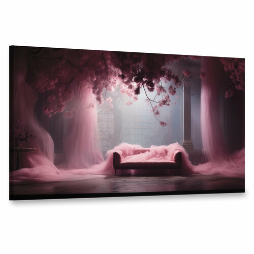 Интерьерная картина 100х60 "Розовая аура"