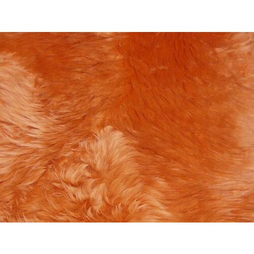 HWIT CO LTD Ковер-накидка из натуральной овчины шестишкурная оранжевая 06SS 2001 1.35x1.9 м.