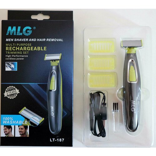 MLG WET DRY 2 шт. лезвия в комплекте , микро-триммер водонепроницаемый электрический Станок для бритья бороды триммер соло бритва
