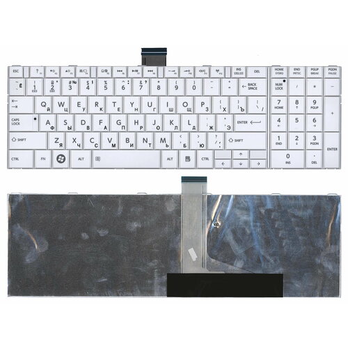 Клавиатура для ноутбука Toshiba MP-11B56SU-528A белая