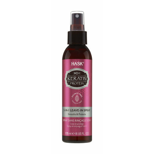 Несмываемый спрей с кератином 5-в-1 Hask Keratin Protein 5-in-1 Leave In Spray Smooths & Protects