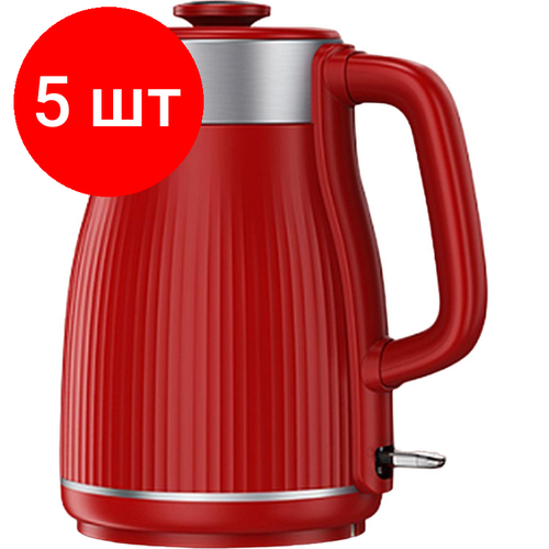 Комплект 5 штук, Чайник BQ-KT1808S Красный