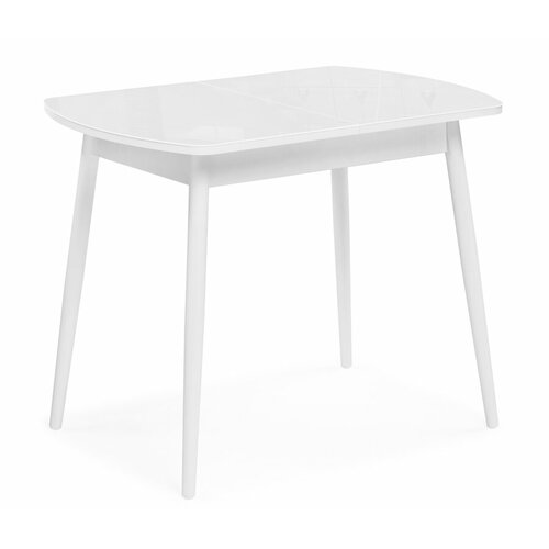 Стеклянный стол Woodville Калверт белый
