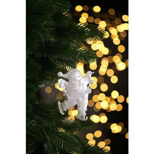 Рождественское украшение (Снеговик) Серебро 7 см