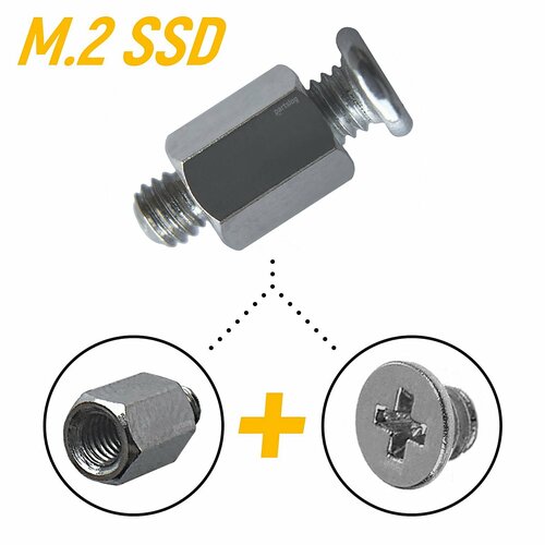 Стойка и винт крепления M.2 SSD для MSI Z590-A PRO (1 Комплект)